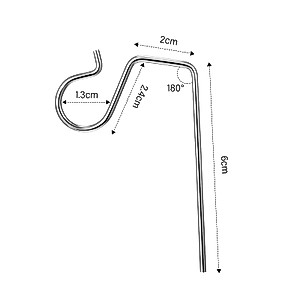 Hotop 80 Pieces Christmas Light Hanger for Gutters Gutter Hooks Metal Outdoor Xmas Hanging Kitchen Bathroom Work Shop Garden Silver