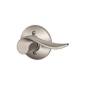 SCHLAGE Lock Company Sacramento Right Handed Lever Non-Turning Lock, Satin Nickel (F170 SAC 619 RH)
