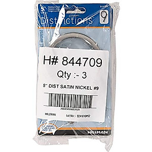 Distinctions 844709 Upgraded 5" Brushed Nickel 5" Floating House Number 9