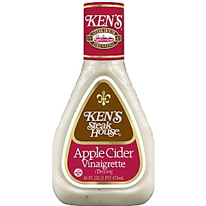 Ken's Steak House Apple Cider Vinaigrette Dressing (16 Fl Oz, Pack of 6)