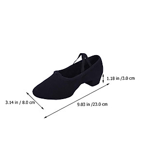USHOBE Womens Shoes Toddler Slippers 1 Pair Ballet Shoes for Women Leather Ballet Dance Slippers Jazz Shoe On Yoga Shoes Performance Shoes for Women Girls Womens Shoes Girls Shoes Black