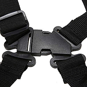 DOITOOL Comfort Padded Belt Shoulder Harness, Trimmer Double Shoulder Harness Strap, Adjustable Nylon Belt for Brush Cutter Garden Lawn (Black)