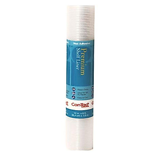 Con-Tact Brand Non-Adhesive Vinyl Embossed Shelf Liner, Almond Diamonds, 12" x 5', 6 Pack