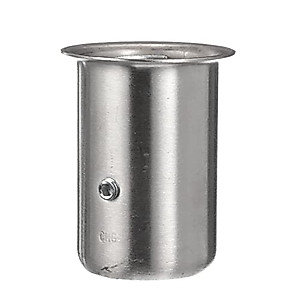 Component Hardware Stainless Steel Leg Socket - 1-5/8" x 3-1/4" H
