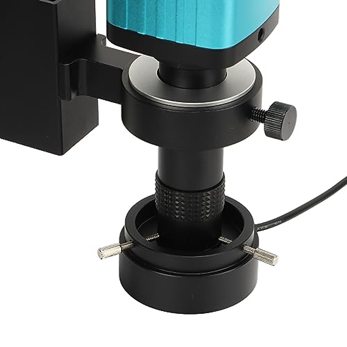 Microscope Camera, Digital Industry Camera 100‑240VAC USB 2.0 High Definition Multimedia Interface Adjustable LED Light for Industrial Use (US Plug)