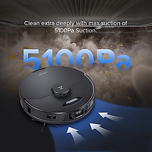 roborock S7 MaxV Ultra Robot Vacuum and Mop, Auto Mop Washing with Empty Wash Fill Dock, Self-Emptying, Self-Refilling, ReactiveAI 2.0 Obstacle Avoidance, 5100Pa Suction, Works with Alexa (Renewed)