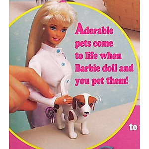 1996 Barbie Pet Doctor with dogs and cat (adorable pets magically wiggle-waggle when you pet them)