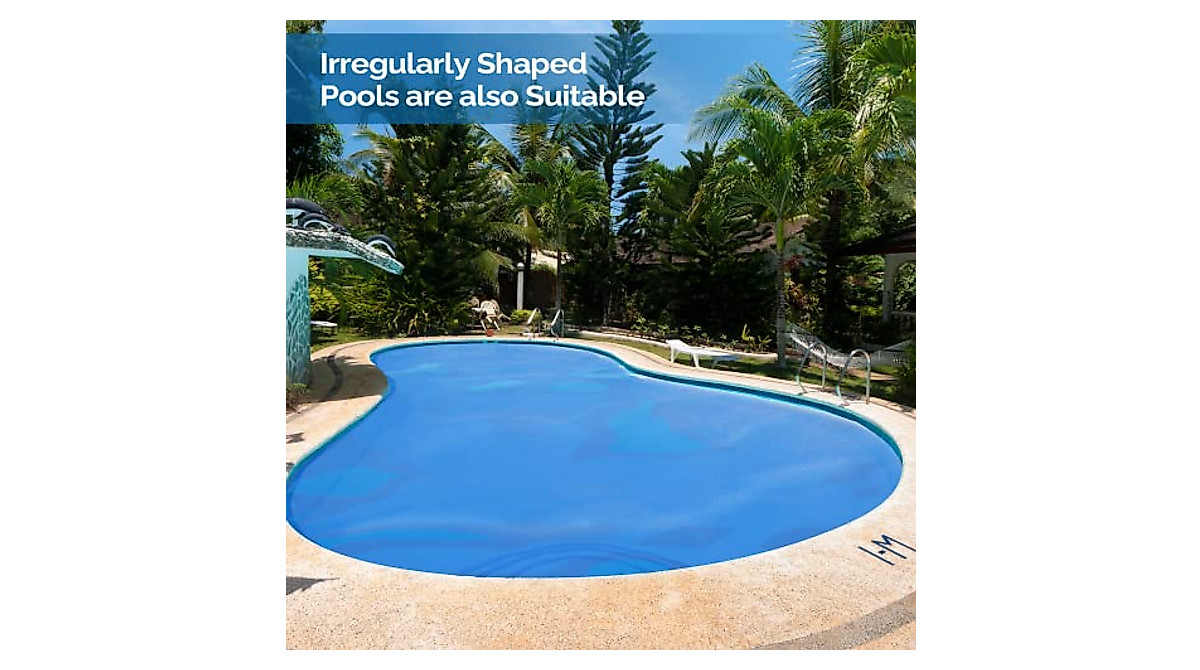 VINGLI 12Mil Solar Pool Cover 18x36 ft for Inground & Above-Ground Pools