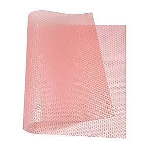 Artviva Refrigerator Mats Fridge Shelf Liner 8 Pcs, Water/Oil Proof Placemates Washable Refrigerator Liners for Drawer Cabinet Table (Pink)