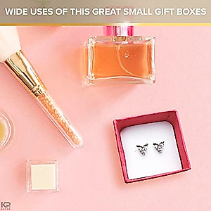 24Pcs Small Gift Boxes for Jewelry - Hard Cardboard Boxes Ring Box for Proposal Earring Boxes Necklace Gift Boxes for Jewelry Organizer Box - Ring Boxes for Wedding Valentines Gift Boxes for Presents