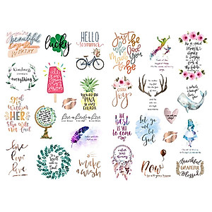 Seasonstorm Colorful Bless Greeting Words Precut Aesthetic Scrapbook Collage Paper Journal Stickers Fancy Stationery Accessories Craft Art Supplies