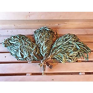 Set 3 Pieces Eucalyptus Bath Sauna Broom, Eucalyptus Whisk Natural Bath Broom