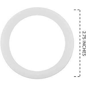 Cornucopia Silicone Seal Rings for Plastic Mason Jar Lids (Regular Mouth, 48-Pack)