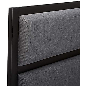 Zinus Jessica Modern Studio Upholstered Metal Headboard, Queen