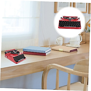 Ciieeo 1pc Wrought Iron Vintage Printer Model Ornaments Resin Portable Child Music Box