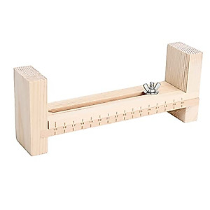 LIONKISS Wood Bracelet Jig, Hand Knitting Control Strength Simple Operation Bracelet Jig Kit Clear Scale for Woven Bracelet, SoarUpnh3V(Two Legs)