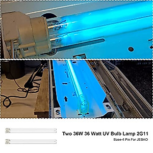 Two 36W 36 Watt UV Bulb Lamp 2G11 Base-4 Pin For JEBAO, New