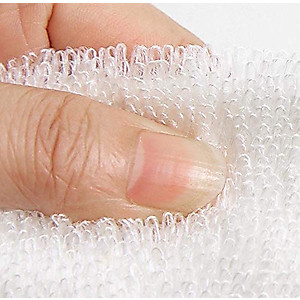 Hanging Trash Can for Kitchen Cabinet Door, Collapsible Trash Bin, Portable Home & Outdoor Garbage Can with Pineapple Logo + Free Large Bamboo Kitchen Dish Cloths(White)