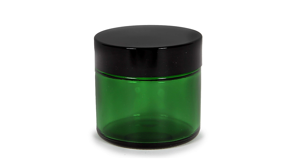 Vivaplex Green Glass Jars - 12 Pack, 2 oz Each