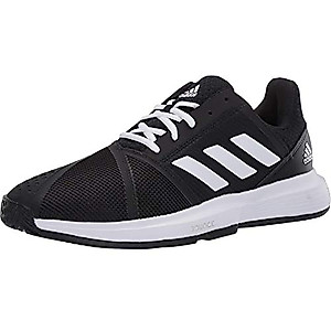 adidas Women's Courtjam Bounce W Sneaker, Black, 11.5 M US