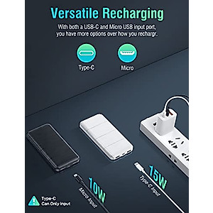 UYAYOHU Portable-Charger-Power-Bank - 15000mAh 2 Pack Power Bank Dual USB Output 5V3.1A Fast Charging Portable Charger Compatible with All USB Devices and Smartphones