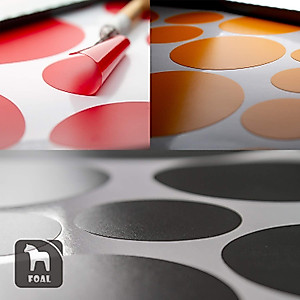 Wall Decal Dots Dots Easy to Peel and Stick Removable Matte Vinyl Polka Dot Decor Round Circle Wall Decal Stickers for Festive Baby Nursery Room (Black)