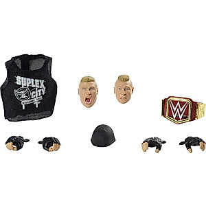 WWE Ultimate Edition Multiple-Pose 6-inch Action Figure with Entrance Gear, Extra Heads & Swappable Hands