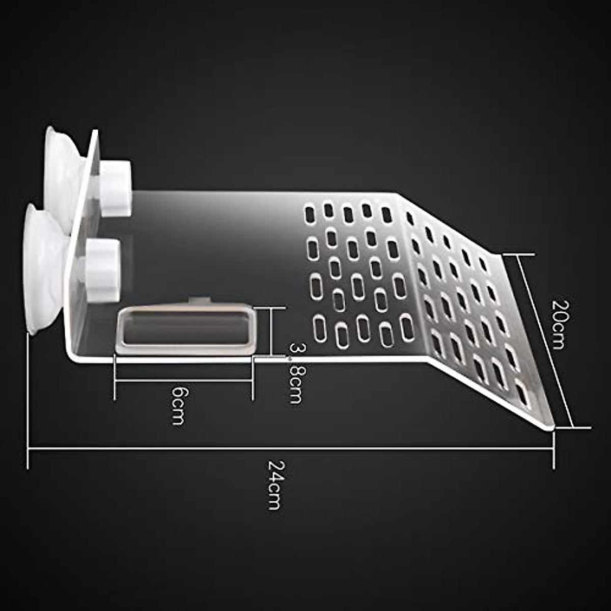 Sunxenze Large Size Acrylic Turtle Basking Platform, Fish Tank Aquarium Platform, Tortoise Resting Terrace with 3PCS Suction Cups