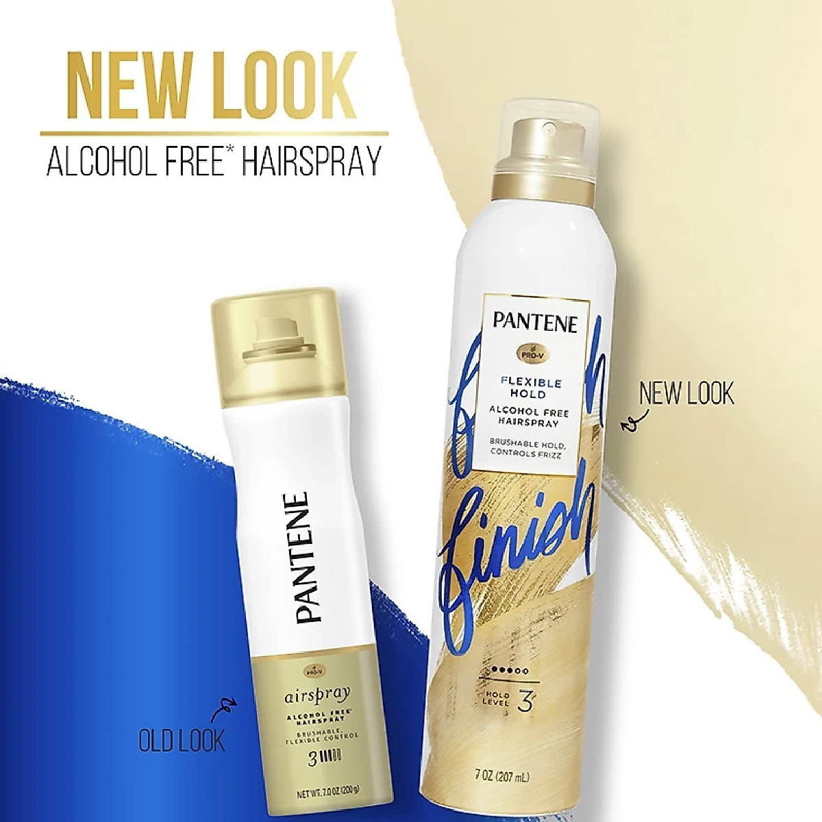 Pantene Hairspray, Smooth & Soft Finish, Pro-V Level 3 Airspray, Humidity Resistant, 7 Oz, Pack of 3