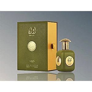 Lattafa Awaan Gold Eau De Parfum Spray for Unisex, 3.4 Ounce