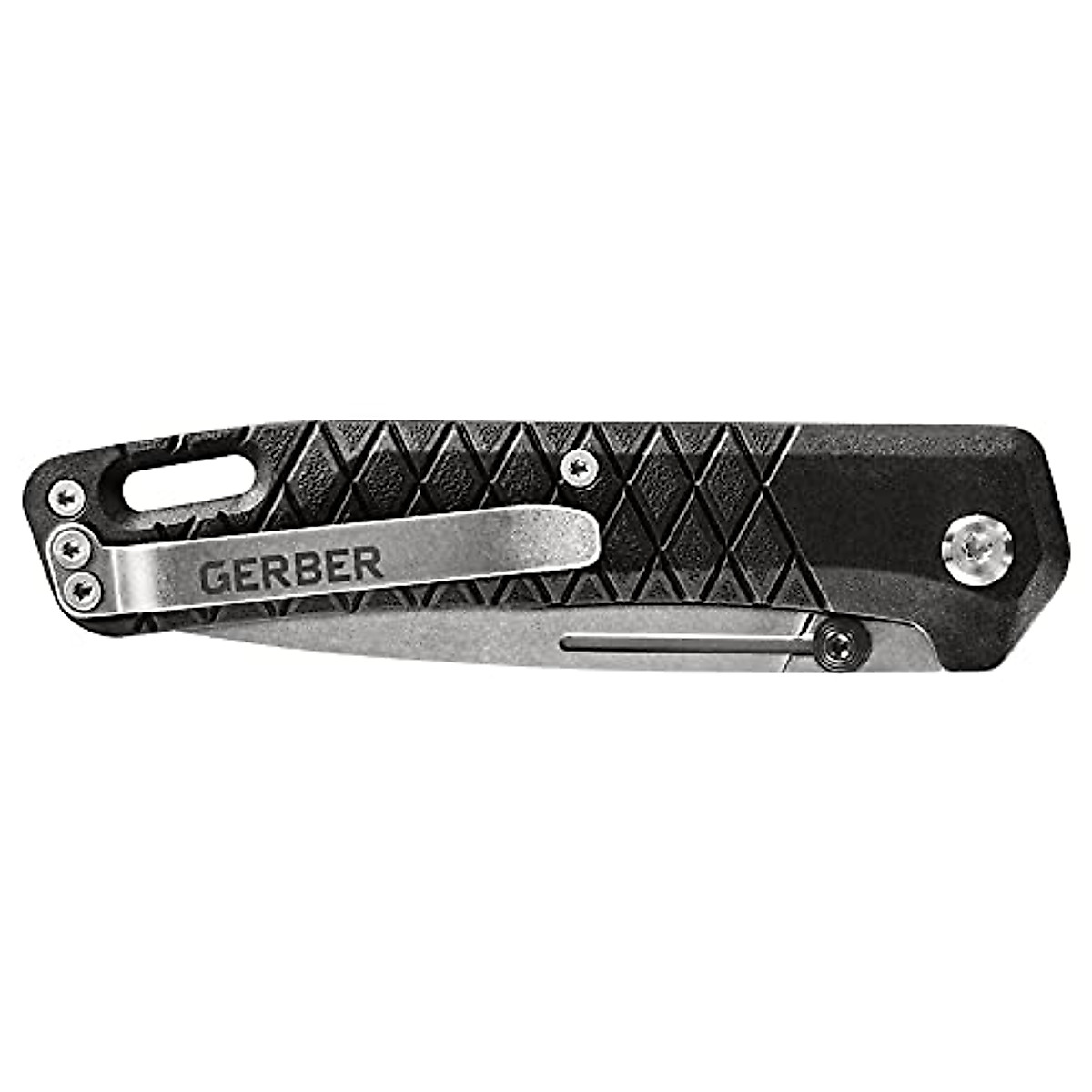 Gerber Gear Zilch Folding Pocket Knife, 3.1 Inch Plain Edge Blade, Black