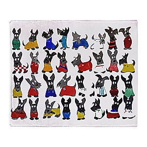 CafePress Scottie Dog 'World Cup' Throw Blanket Super Soft Fleece Plush Throw Blanket, 60"x50"