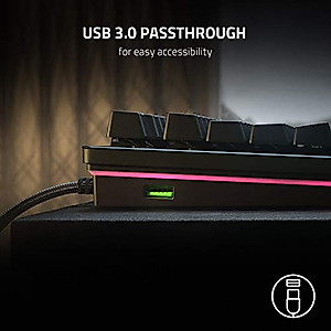 Razer Huntsman V2 Analog Gaming Keyboard: Razer Analog Optical Switches - Chroma RGB Lighting - Magnetic Plush Wrist Rest - Dedicated Media Keys & Dial - Classic Black