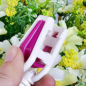 GSHLLO 10 Pcs Colorful Plastic Swivel Hooks Laundry Hanging Clips Portable Clothes Pins Retail Hat Hanger Clips for Hats Pants Socks