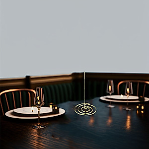 YQBOOM Paper Memo Holder, 3pcs Receipt Holder Fork Invoice Holder Notes Metal Needle Folder Straight Receipts Check Bill Fork（Gold）