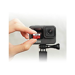 Lexar 64GB Micro SD Card, microSDXC UHS-I Flash Memory Card with Adapter - Up to 100MB/s, A1, U3, Class10, V30, High Speed TF Card