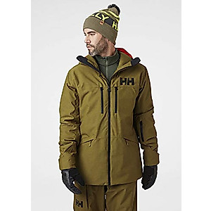 Helly-Hansen Mens Garibaldi 2.0 Waterproof Ski Jacket, 458 Uniform Green, X-Large