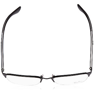 Ray-Ban RX6428 Square Prescription Eyeglass Frames, Matte Black On Black/Demo Lens, 54 mm