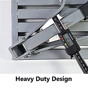 Aluminum Folding RV Steps with 2 Luminous Strips, Working Platform, One Step Ladder, Rubber Feet and Sandy Surface, for RV, Motorhome, Trainler, SUV, Garage, Office & Kitchen, Load Capacity 440LBS