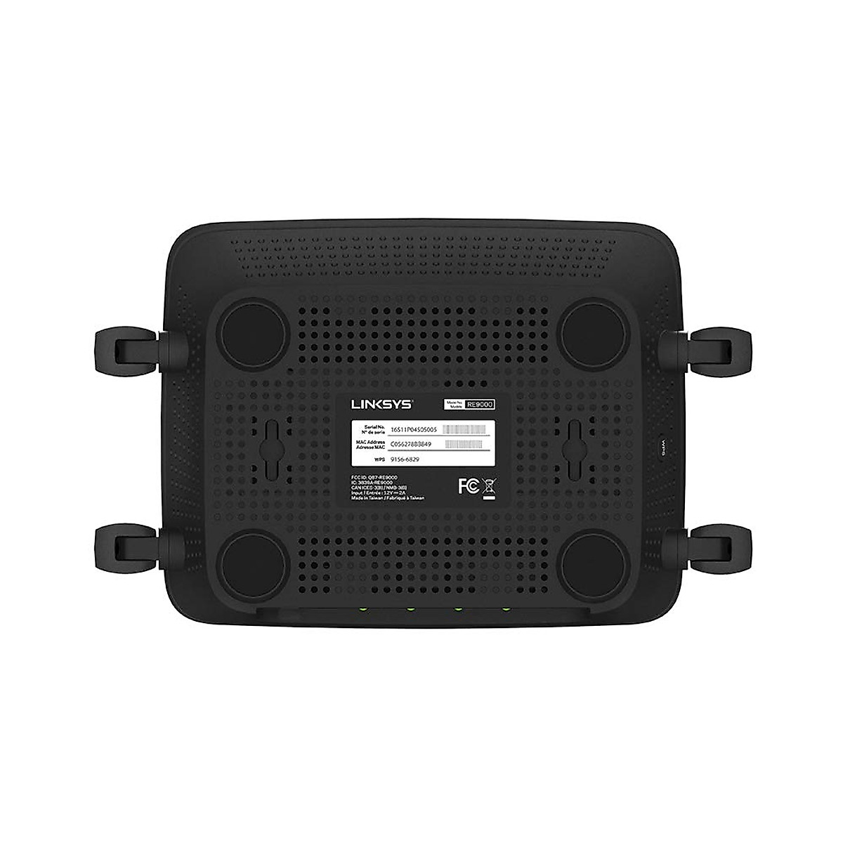 Linksys RE9000 AC3000 Max-Stream Tri-Band Wi-Fi Range Extender, Black (Renewed)