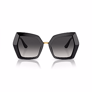 Dolce & Gabbana DG4377 Womens Sunglasses Black/Black/Grey Gradient One Size