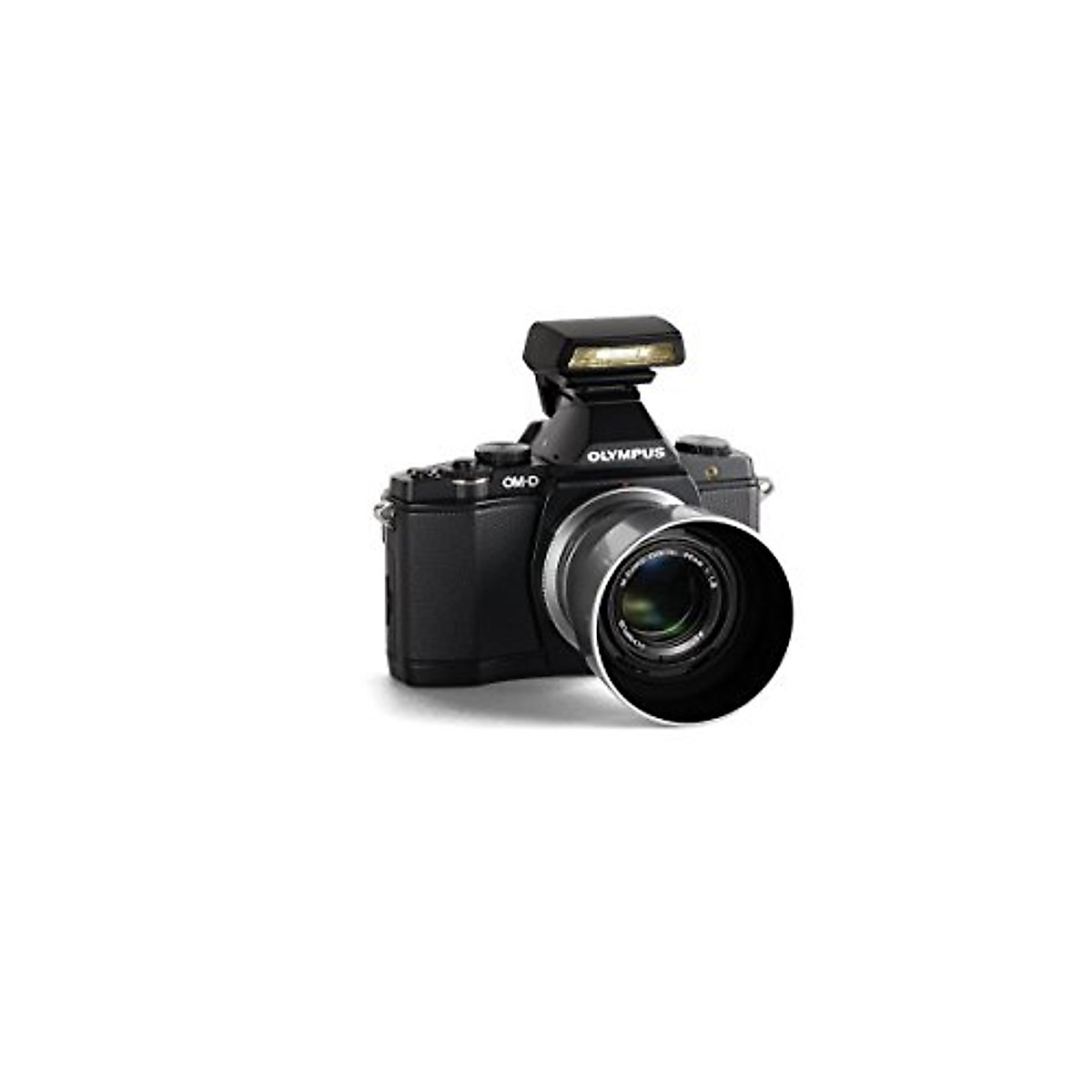 Olympus OM-D E-M5 Mirrorless Digital Camera with M. Zuiko 45mm f/1.8 Lens and FL-LM2 Flash Premium Edition Bundle (V204040BU020)