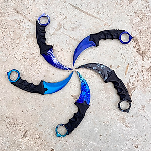 Generic Training Fixed Blade Knife, Practice Claw Knife, Stainless Steel Outdoor EDC Tool with Sheath for Fishing, Camping, and Survival, 1 PCS Knife, Random Color