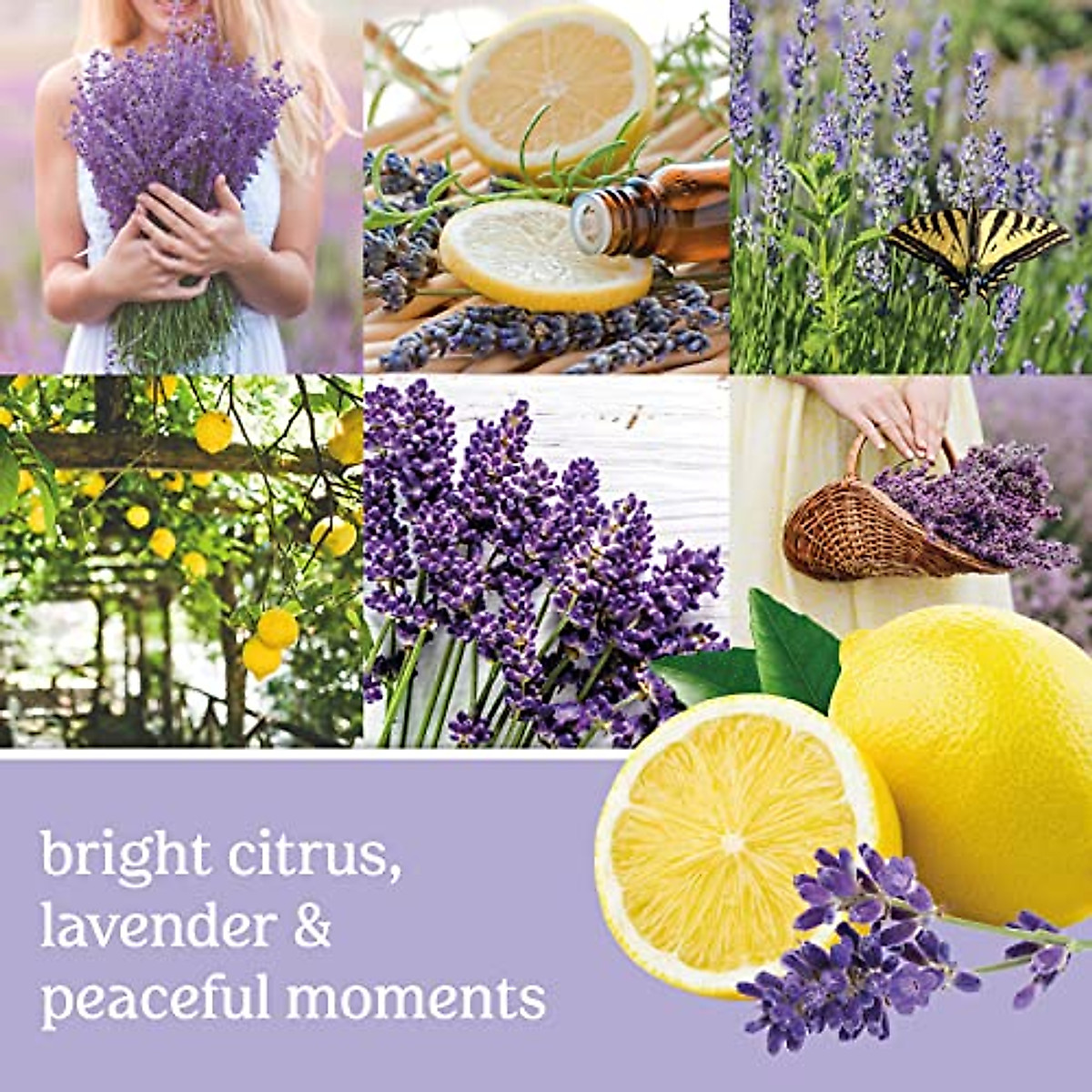 Yankee Candle Lemon Lavender Scented, Classic 22oz Large Jar Single Wick Candle, Over 110 Hours of Burn Time & Large Jar Candle Clean Cotton