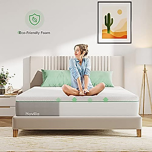 Novilla Full Size Mattress, 12 Inch Gel Memory Foam Full Mattress for Cooling Sleep & Pressure Relief, Medium Soft with Motion Isolation, Mattress in a Box, Lullaby