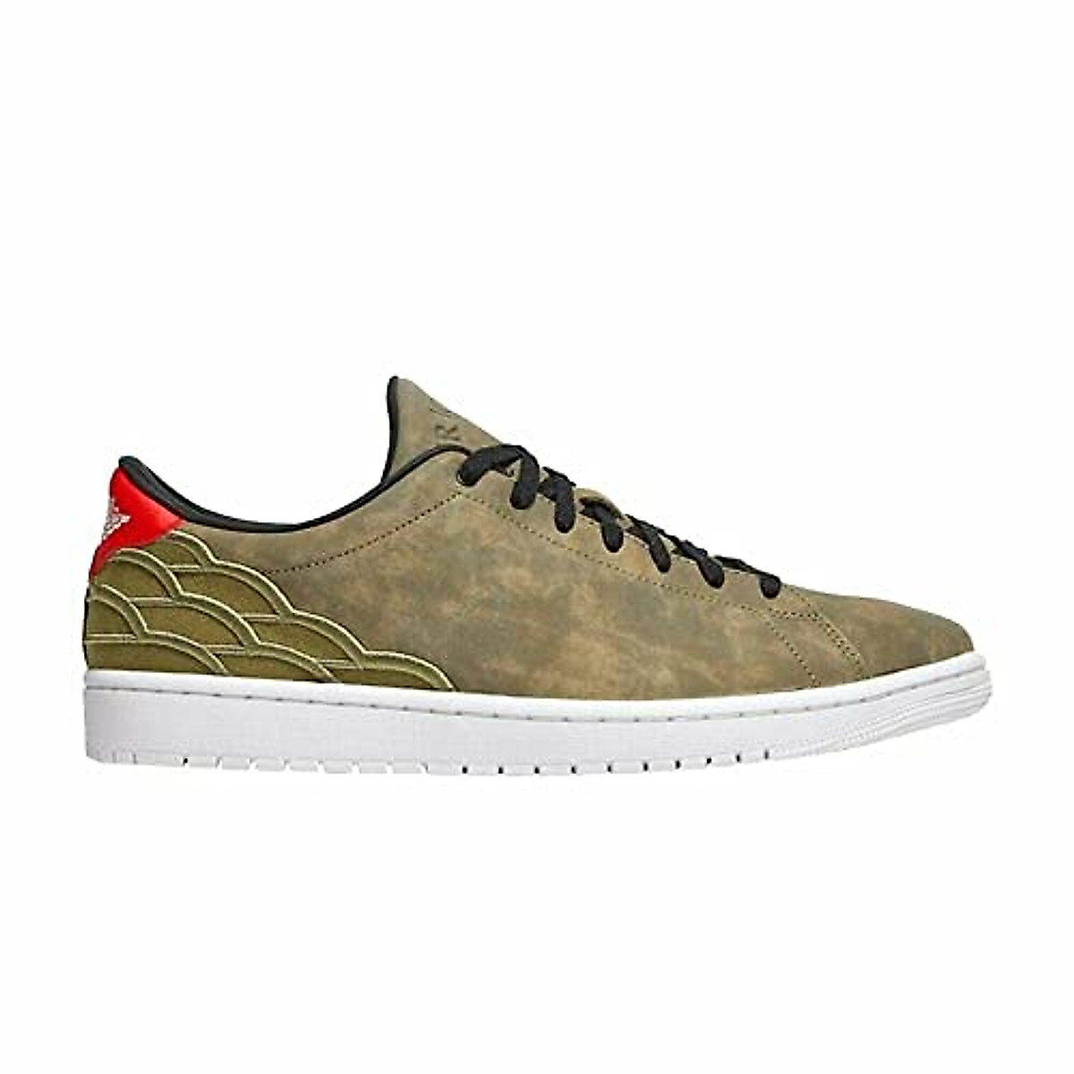 Nike Men's Air Jordan, Oil Green/Black-chile Red-whit, 12