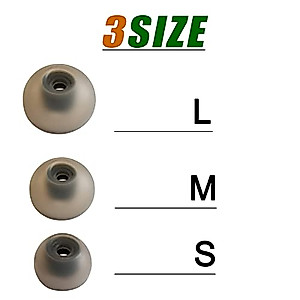 Luckvan Silicone Ear Tips for Soundcore Liberty 3 Pro Tips Replacement Earbuds Tips for Anker Soundcore Liberty 3 Pro Earbuds 6 Pairs LMS Black