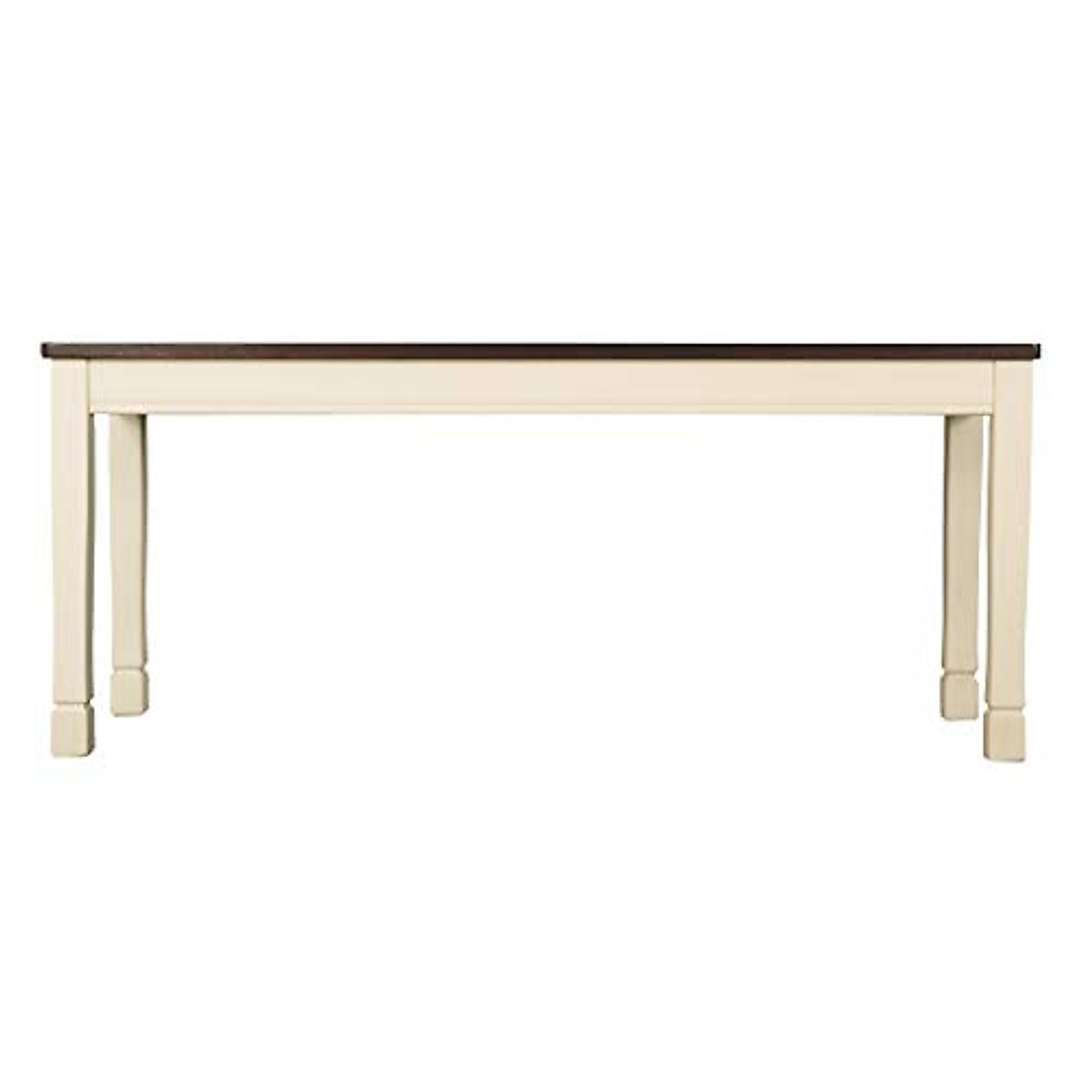 Signature Design by Ashley Whitesburg Cottage Rectangular Dining Bench, Brown & Antique White