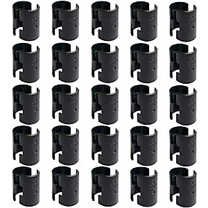 Wire Shelf Clips Shelving Sleeves - 50 Pack Shelf Lock Clips for 1" Post- Shelving Sleeves Replacements for Wire Shelving System