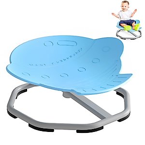Jootan Sensory Spinning Chair, Spin Chair for Kids Autism, Non-Slip Kids Swivel Chair, Kids Sensory Chair, Sit and Spin Toy Training Body Coordination (Blue)